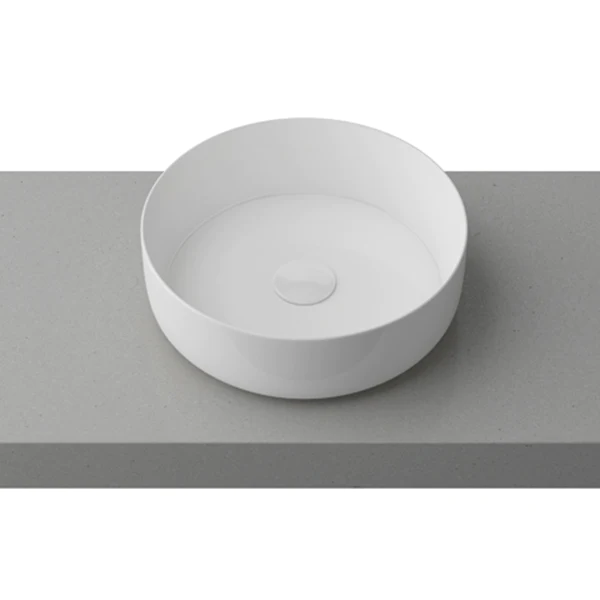 Timberline Allure Above Counter Basin 360mm, Gloss White – Mimicoco