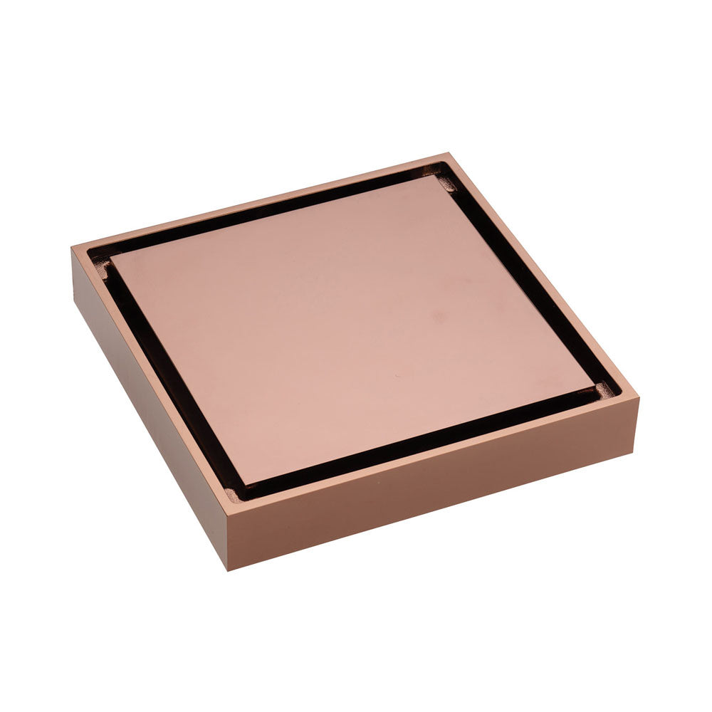 Fienza Floor Waste 100mm 2 in 1 Square Tile 88mm Outlet, Rose Gold ...